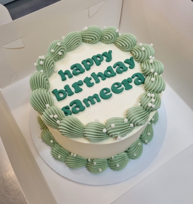 Simple Text Cakes - Sweet On Cup Cakes