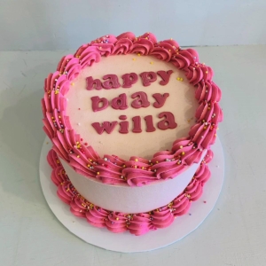 Simple Text Cakes - Sweet On Cup Cakes