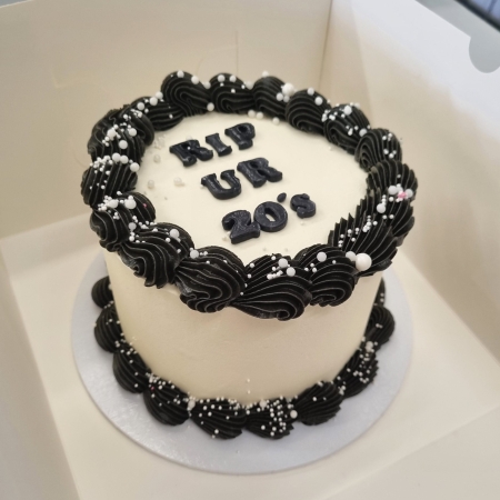 Simple Text Cakes - Sweet On Cup Cakes