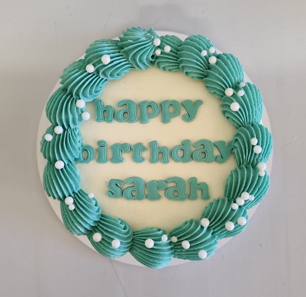 Simple Text Cakes - Sweet On Cup Cakes