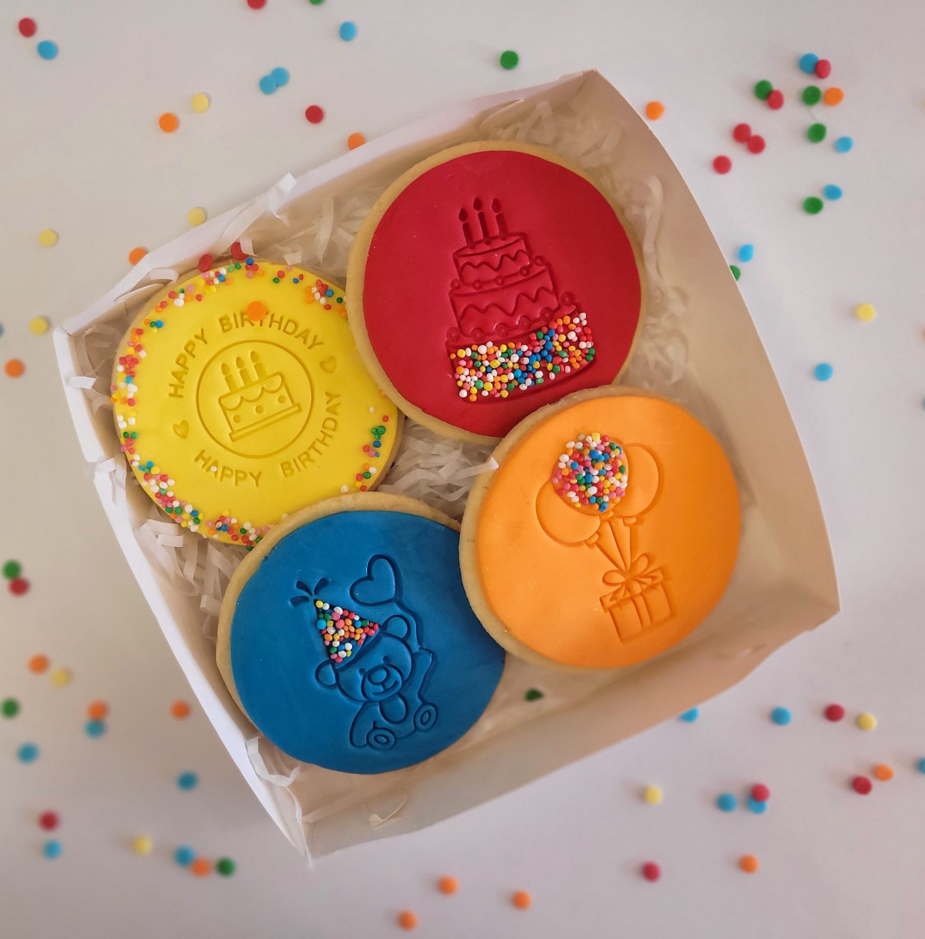 Birthday Cookie Gift Box - Sweet On Cup Cakes