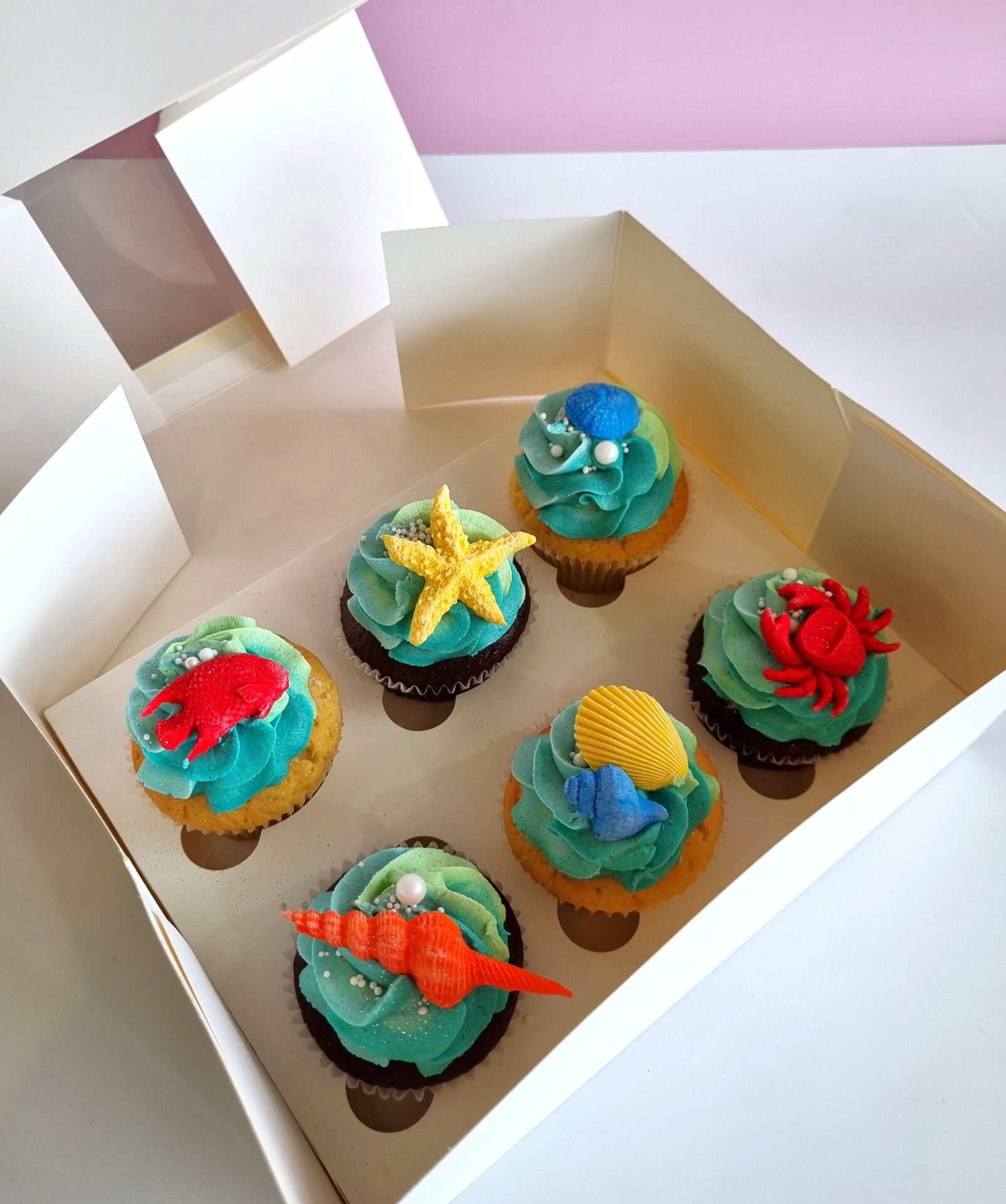 Ocean Cupcakes - REGULAR SIZED - Sweet On Cup Cakes