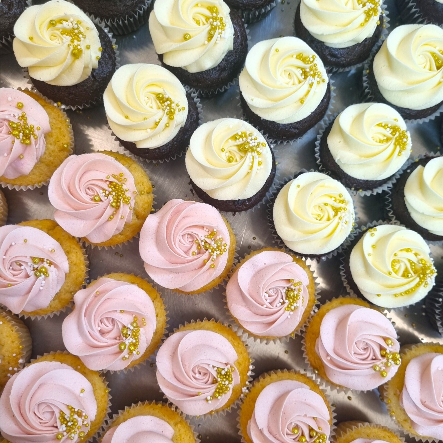 Rose Swirl cupcakes - REGULAR SIZED - Sweet On Cup Cakes
