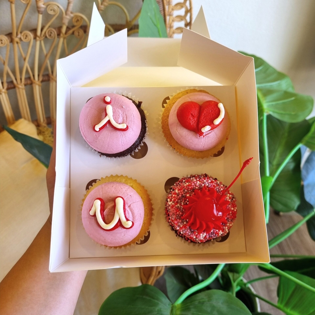 Valentines Day Cupcakes (4 BOX) - REGULAR SIZED - Sweet On Cup Cakes