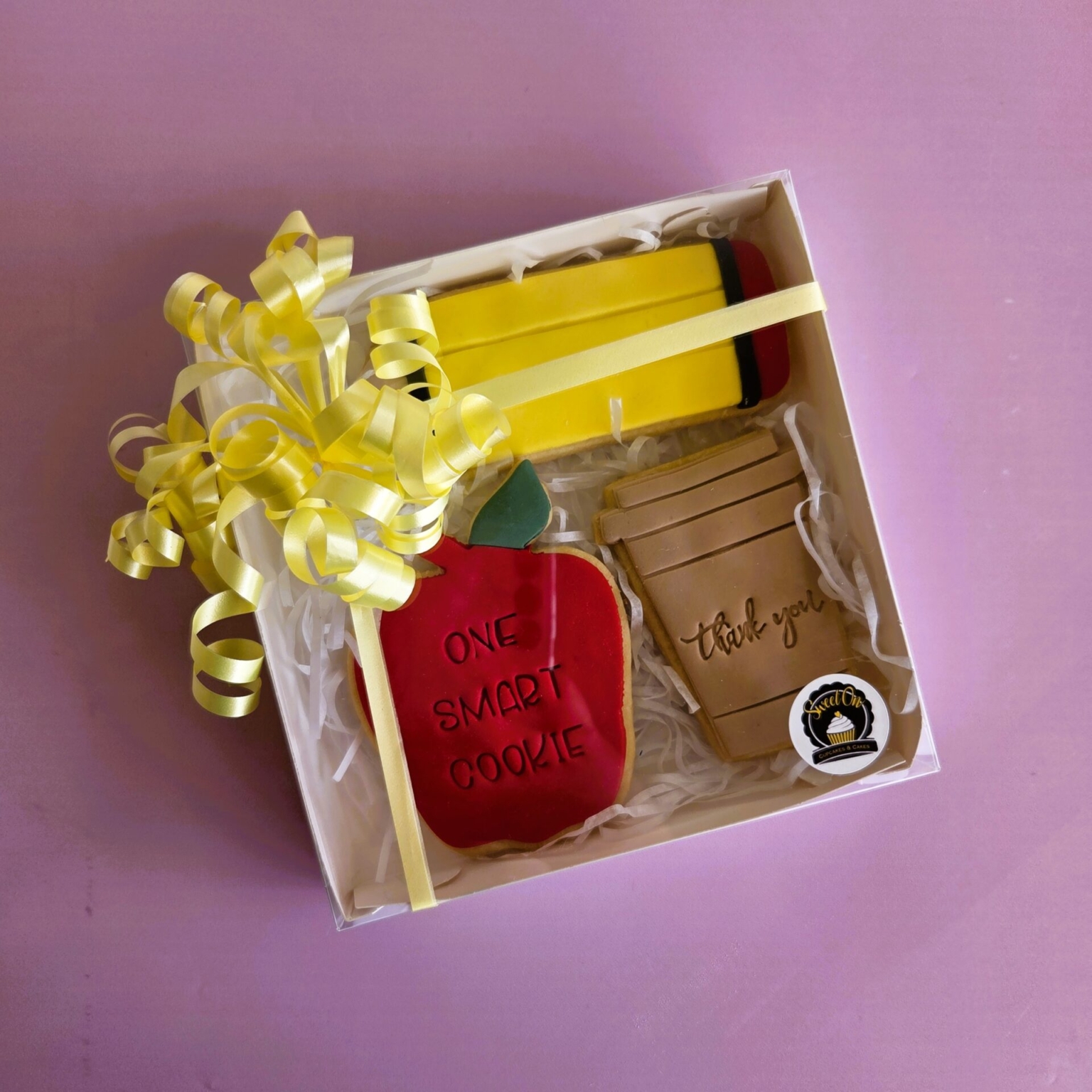 Teacher Cookie Gift Box - Sweet On Cup Cakes
